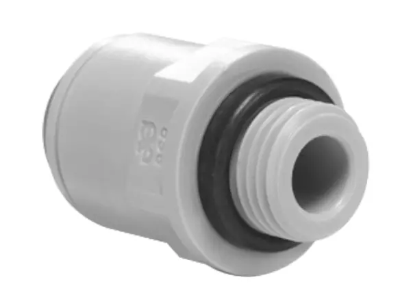 Raccord rapide John Guest ⅜ vers filet ¼ Bsp avec joint | Tapompe.com
